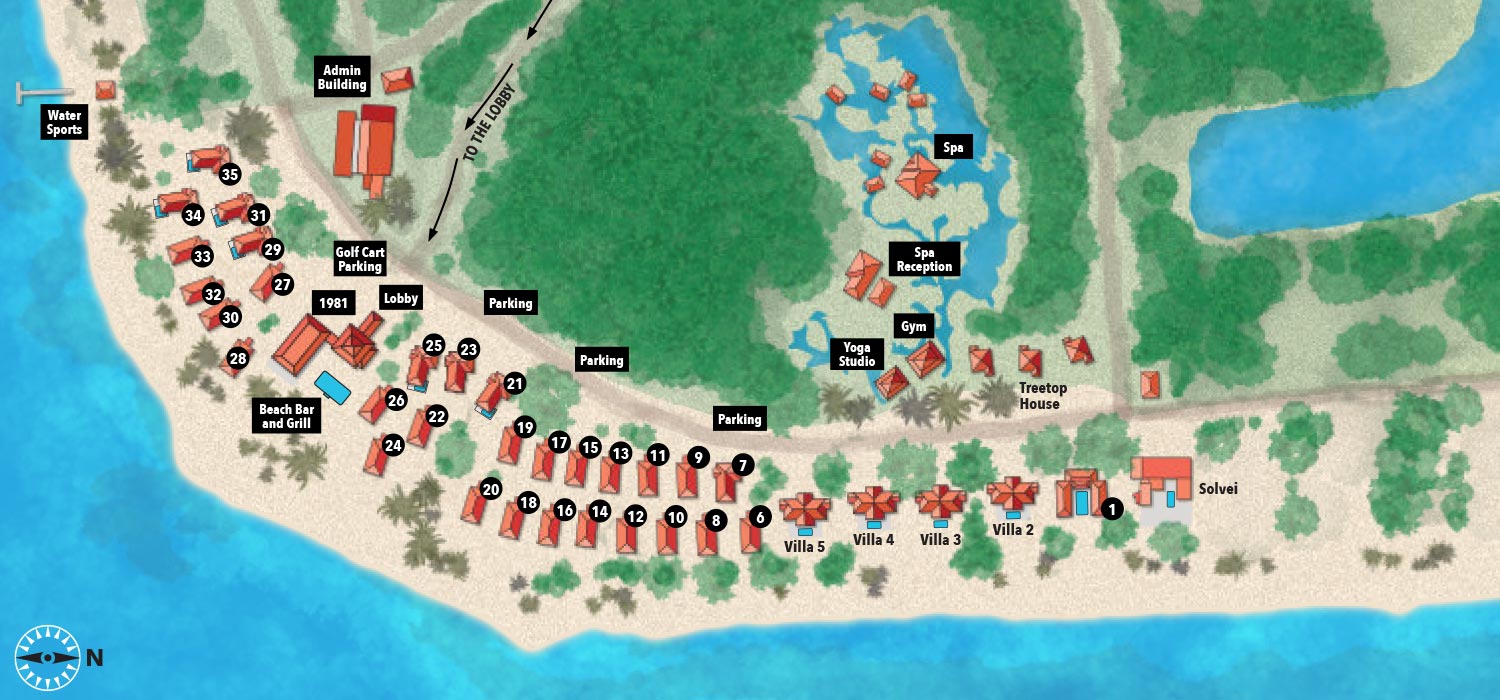 Naia Resort & Spa Property Map